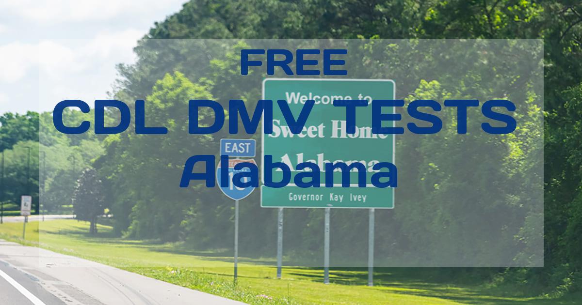 Alabama's CDL Manual and DMV CDL Practice Tests 2025 for FREE