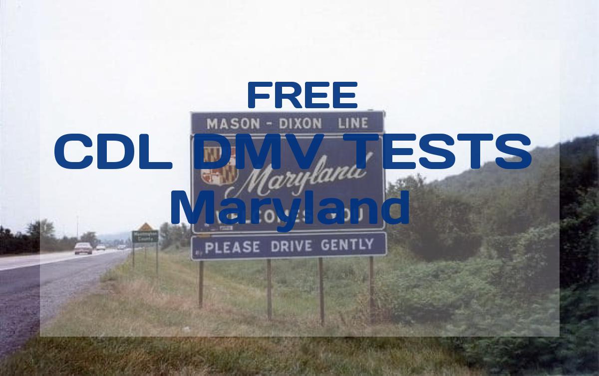 Maryland's CDL Manual and DMV CDL Practice Tests 2025 for FREE