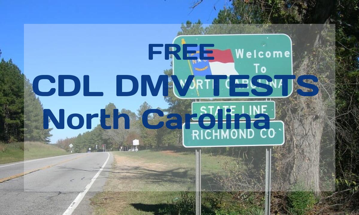 North Carolina's CDL Manual and DMV CDL Practice Tests 2025 for FREE